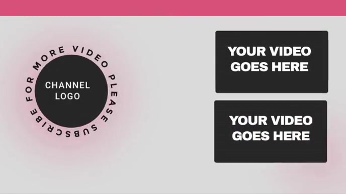 Modèle youtube outro | PosterMyWall