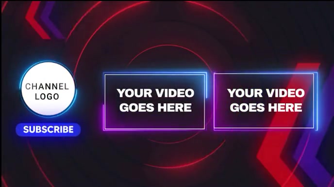 Youtube outro Template | PosterMyWall