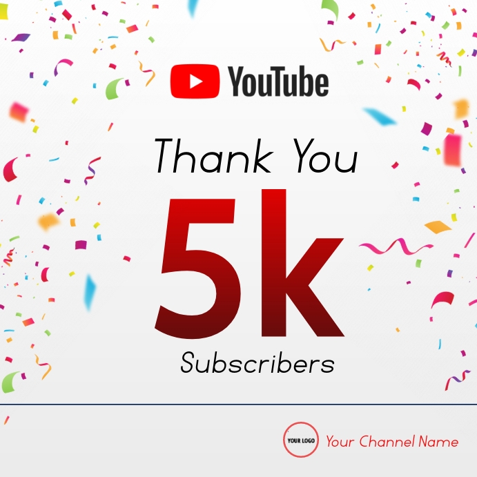 YouTube Thank You Template | PosterMyWall