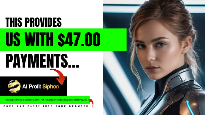 Youtube Thumbnail AI Profit Siphon Template | PosterMyWall