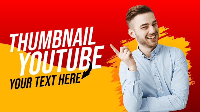 Copy of Youtube thumbnail art red and yellow | PosterMyWall