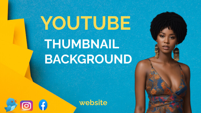 Plantilla de YouTube thumbnail background template design | PosterMyWall