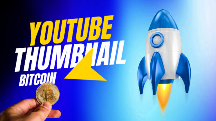 YouTube thumbnail Bitcoin Template | PosterMyWall