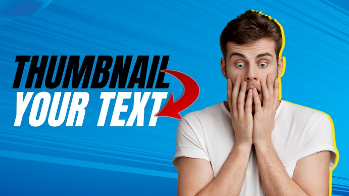 Plantilla de youtube thumbnail blue | PosterMyWall