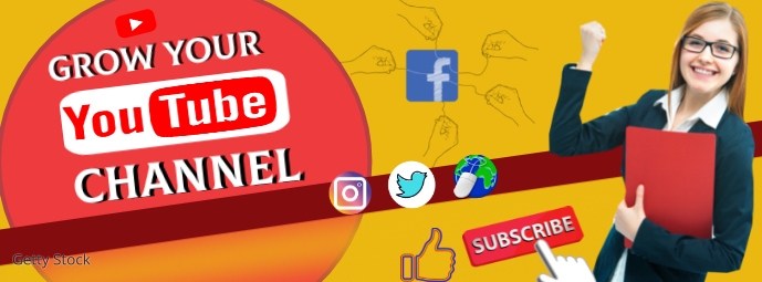 Youtube thumbnail channel poster (2) Template | PosterMyWall