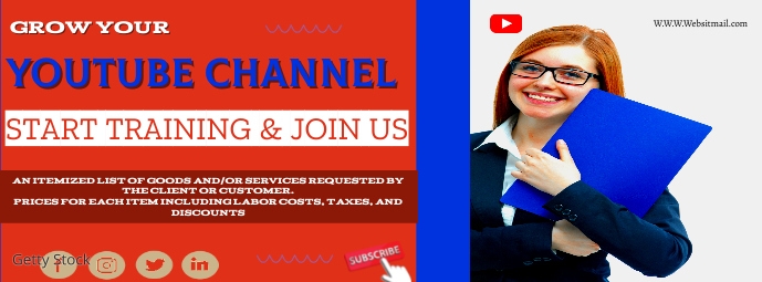 Youtube thumbnail channel poster (2) Template | PosterMyWall