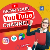 Youtube thumbnail channel poster (1) Template | PosterMyWall