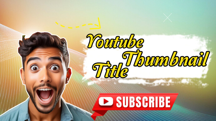 Copy of Youtube Thumbnail Design Brush Stroke | PosterMyWall