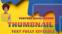 Blue YouTube thumbnail background template de | PosterMyWall