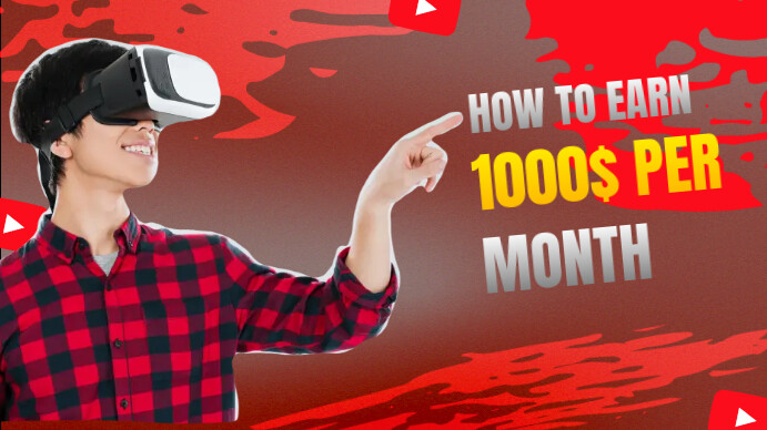 Copy of YouTube Thumbnail earn | PosterMyWall