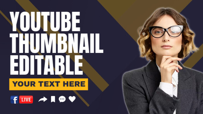 youtube thumbnail editable Templat | PosterMyWall