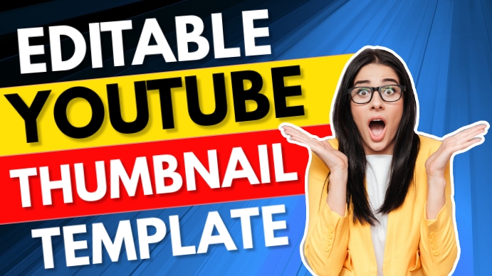 YouTube Thumbnail Editable template | PosterMyWall