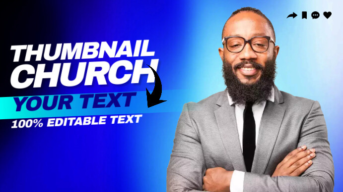 youtube thumbnail for church Templat | PosterMyWall