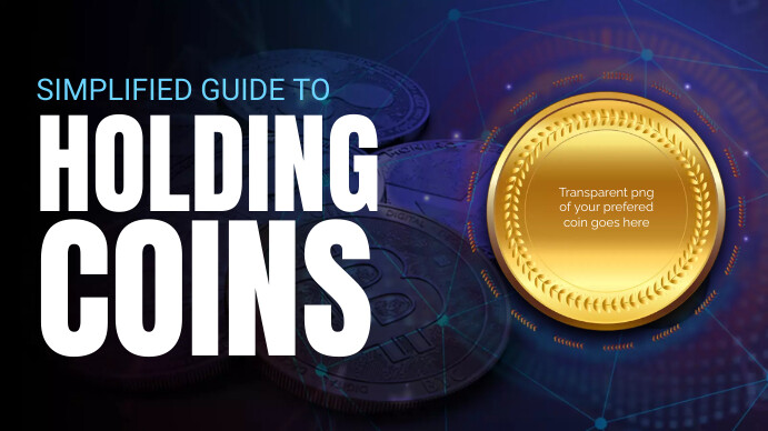 YOUTUBE THUMBNAIL HOLDING COINS CRYPTOCURRENC Template | PosterMyWall