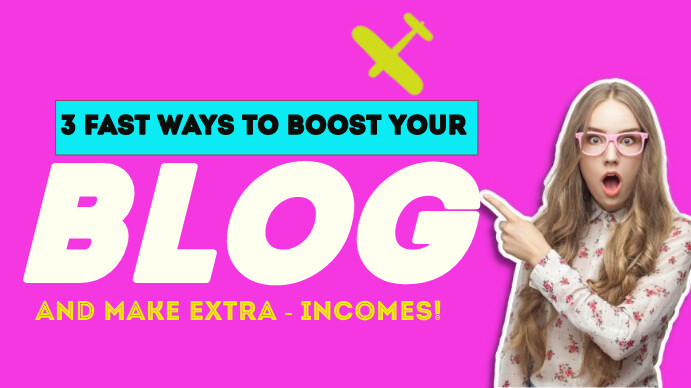 Youtube thumbnail - how to grow your blog Template | PosterMyWall