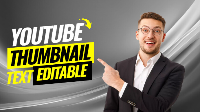 Youtube thumbnail man Template | PosterMyWall