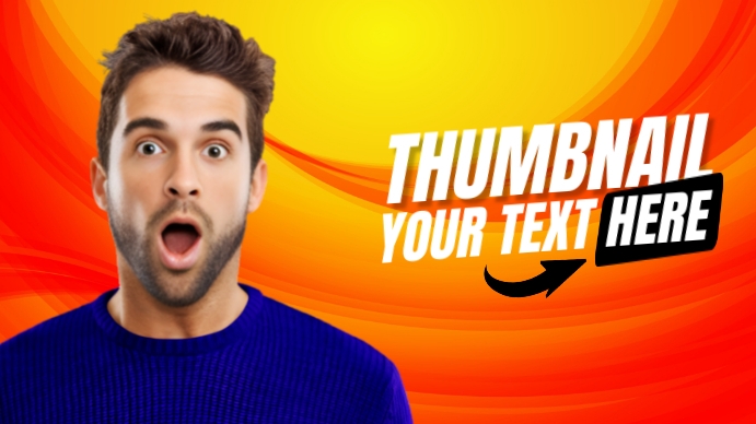 youtube thumbnail orange Template | PosterMyWall