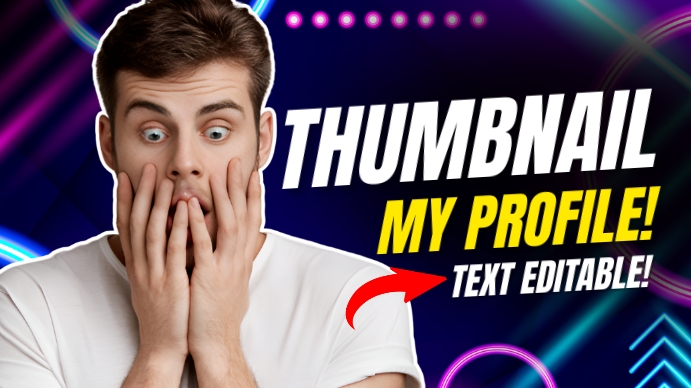 YouTube Thumbnail profile Template | PosterMyWall
