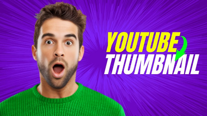 youtube thumbnail purple Template | PosterMyWall
