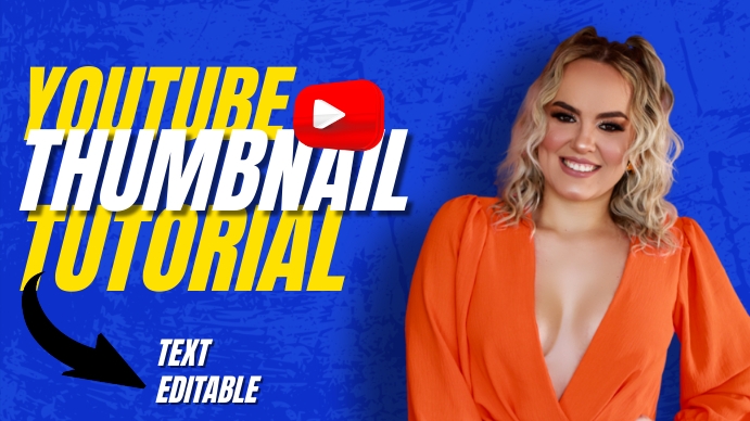 Copy of Youtube thumbnail template with beautiful wom | PosterMyWall