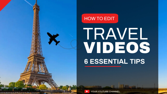 Youtube Thumbnail Travel Poster Template | PosterMyWall