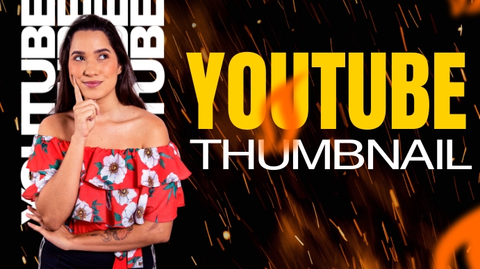 Copy of YouTube Thumbnail with fire | PosterMyWall