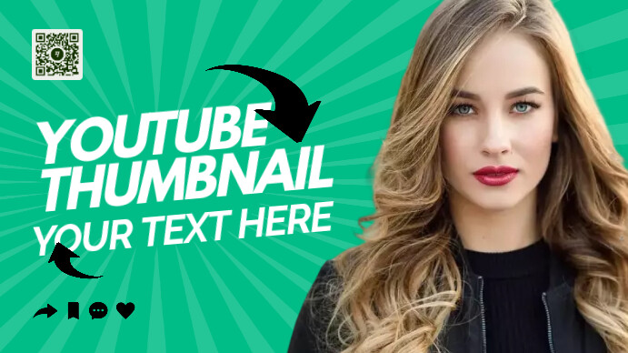 Copy of YouTube thumbnail woman | PosterMyWall