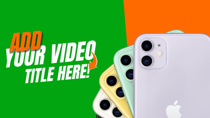 Youtube Video Thumbnail green orange Template | PosterMyWall
