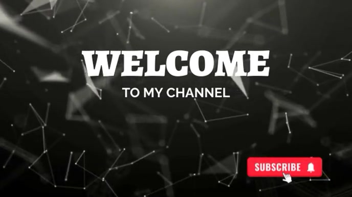 YouTube Welcome Video Template | PosterMyWall