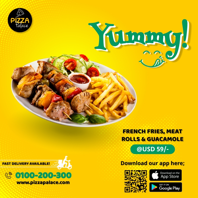 Copy of yummy! | PosterMyWall