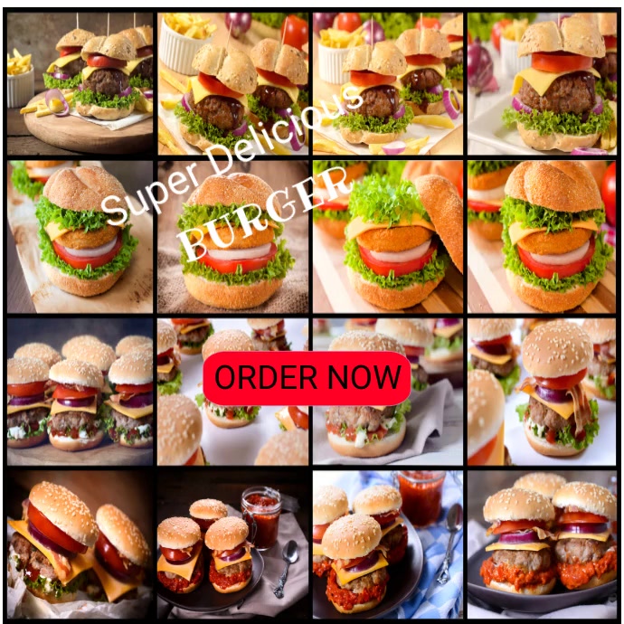 Yummy Burger Template | PosterMyWall