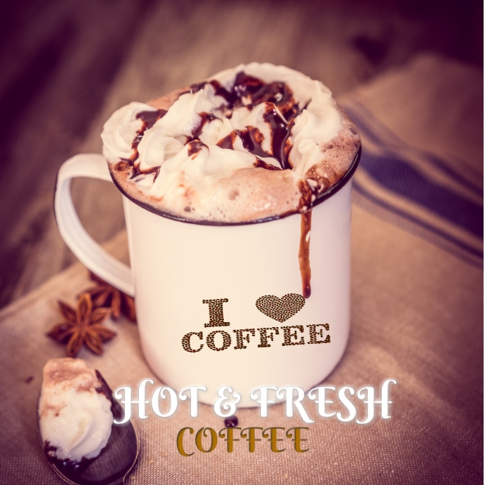 YUMMY COFFEE Template | PosterMyWall