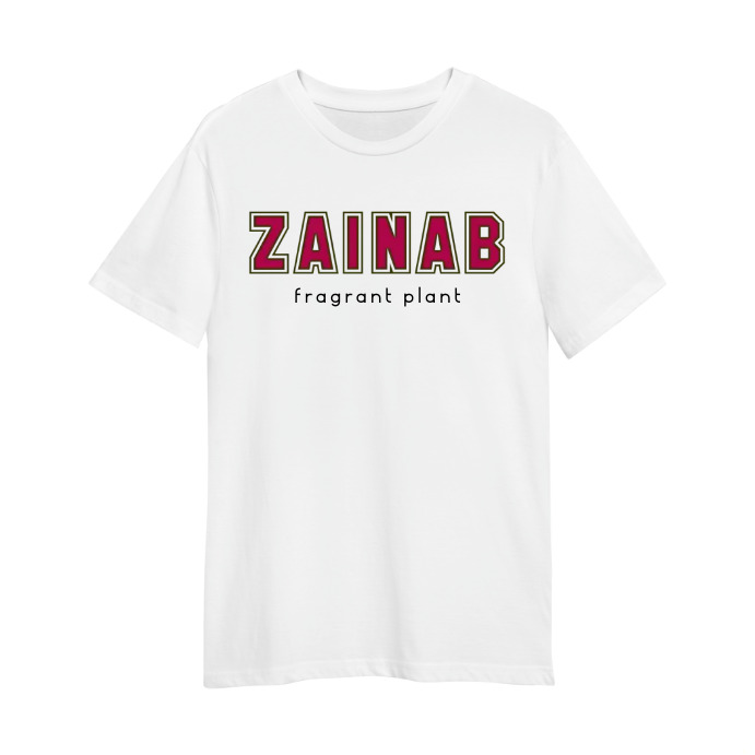 Zainab name tshirt branding mockup template | PosterMyWall