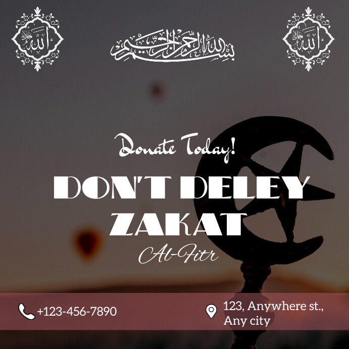 Zakat poster Template | PosterMyWall