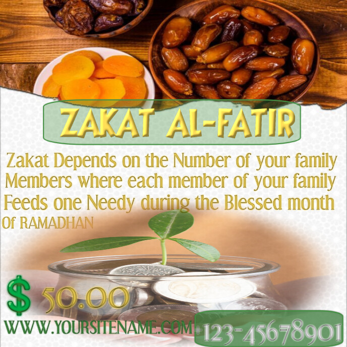 ZAKAT Template | PosterMyWall