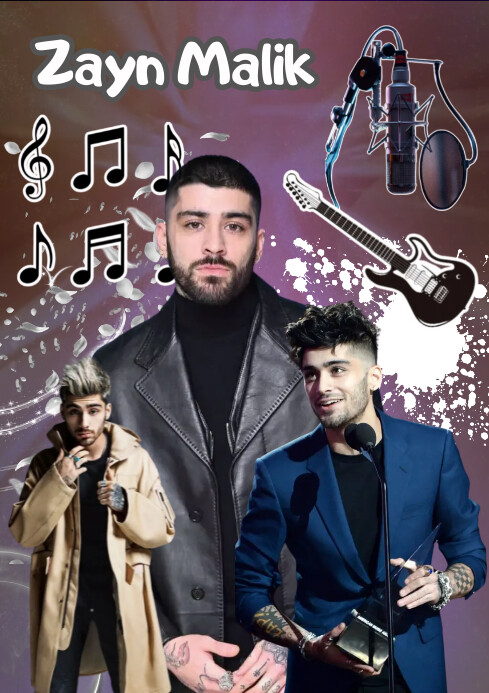 Zayn Malik Template | PosterMyWall
