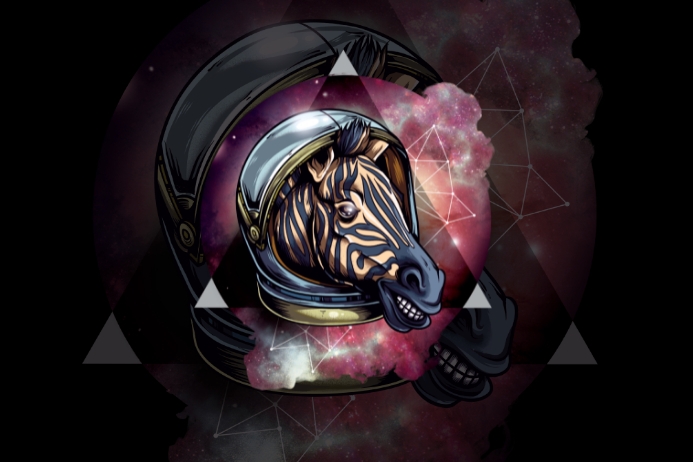 Copy of Zebra Mars Triangle Design For Apparel | PosterMyWall