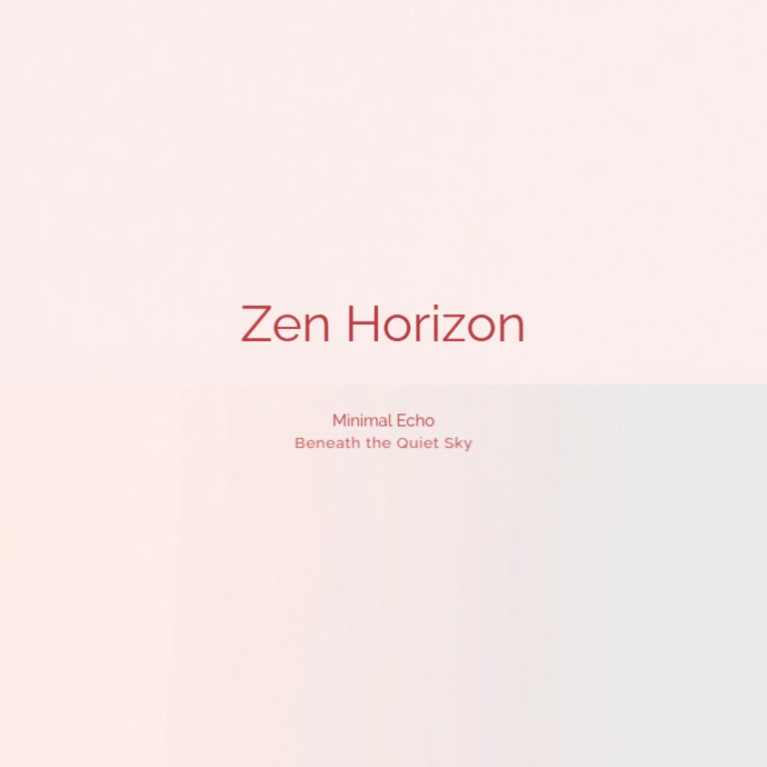 Zen Horizon — Minimal Echo (Minimalist Geometry Album Cover) Template ...
