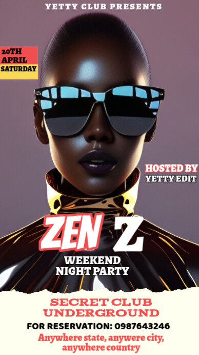 Zen z weekend night Template | PosterMyWall