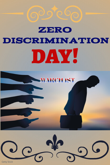 Zero Discrimination Day Template | PosterMyWall