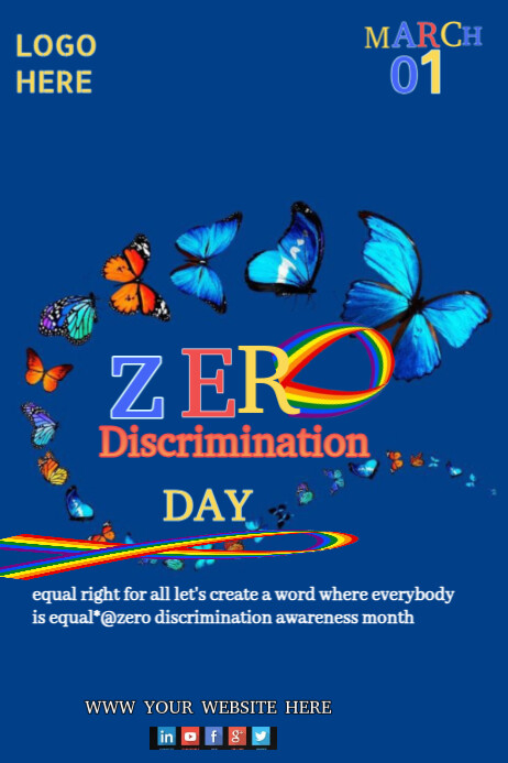 Zero Discrimination Day Poster Template | PosterMyWall