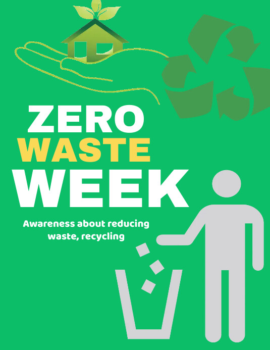 Zero wastage week flyer template เทมเพลต | PosterMyWall