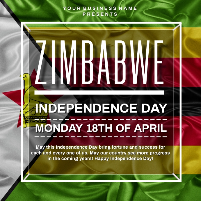 zimbabwe Template | PosterMyWall