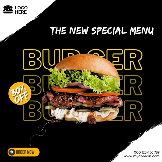 Zinger Burger Design Template Flyer | PosterMyWall