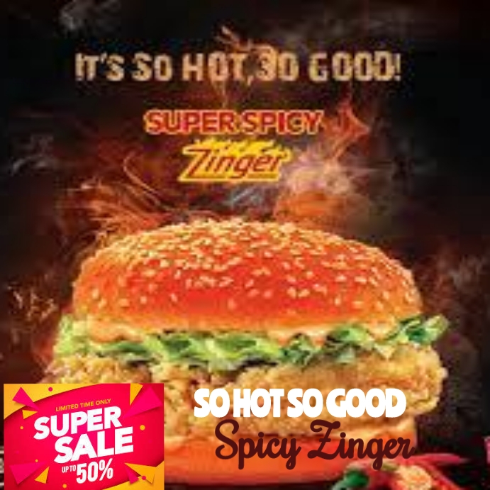 Plantilla de Zinger Venta Oferta Instagram Publicar | PosterMyWall