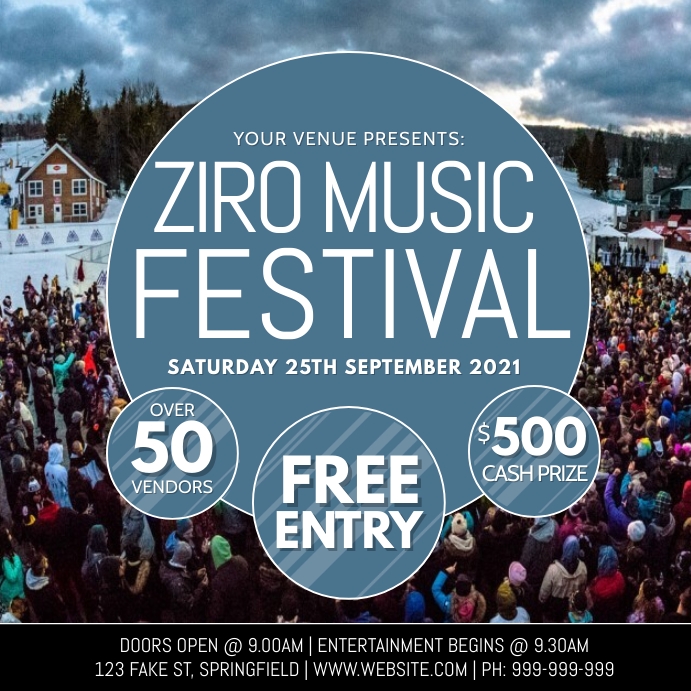Copy of Ziro Music Festival Poster | PosterMyWall
