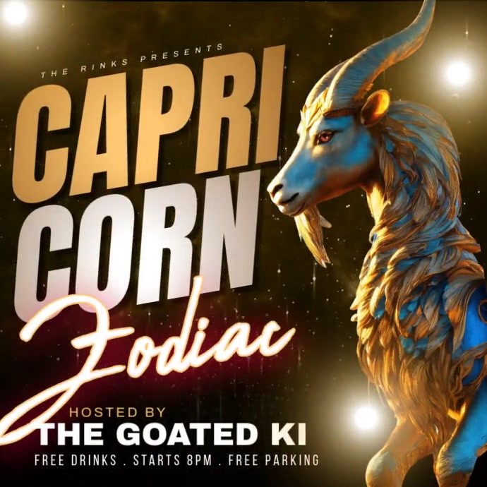 Copy of Zodiac Capricorn Party | PosterMyWall