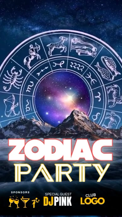 Zodiac Party Night Template | PosterMyWall