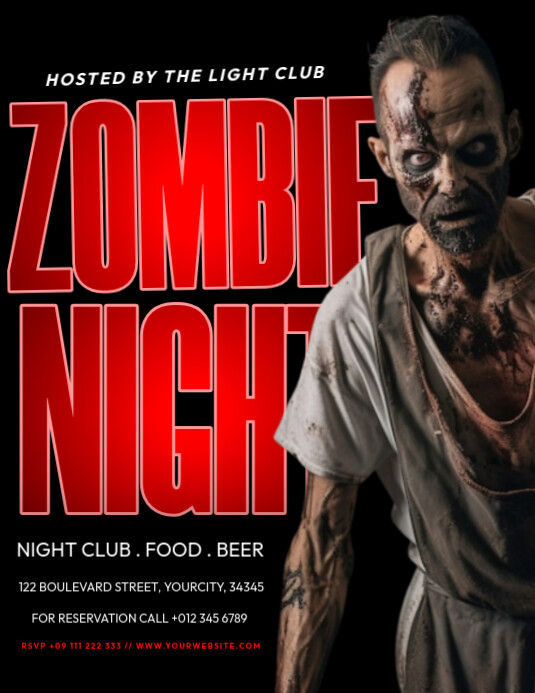 Zombie Night Template | PosterMyWall