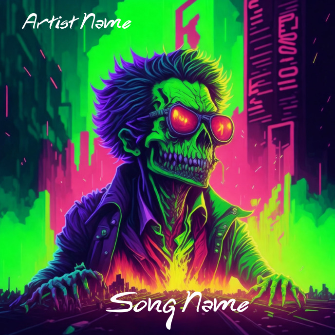 zombie skull single COVER (5) Template | PosterMyWall